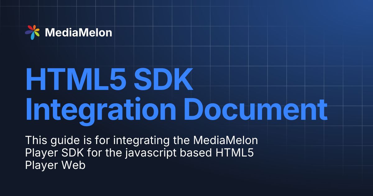 HTML5 Player Web | MediaMelon
